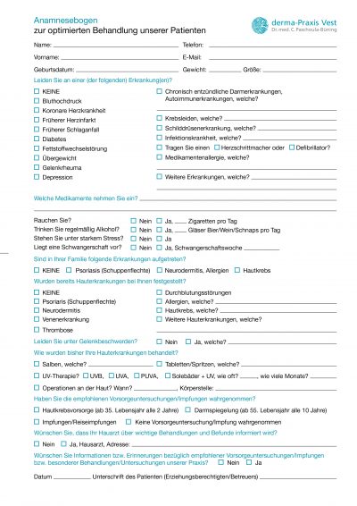 Service - derma-Praxis Vest